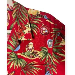 RJC | Shirts | Rjc Mens Christmas Hawaiian Santa Aloha Made In Usa ...